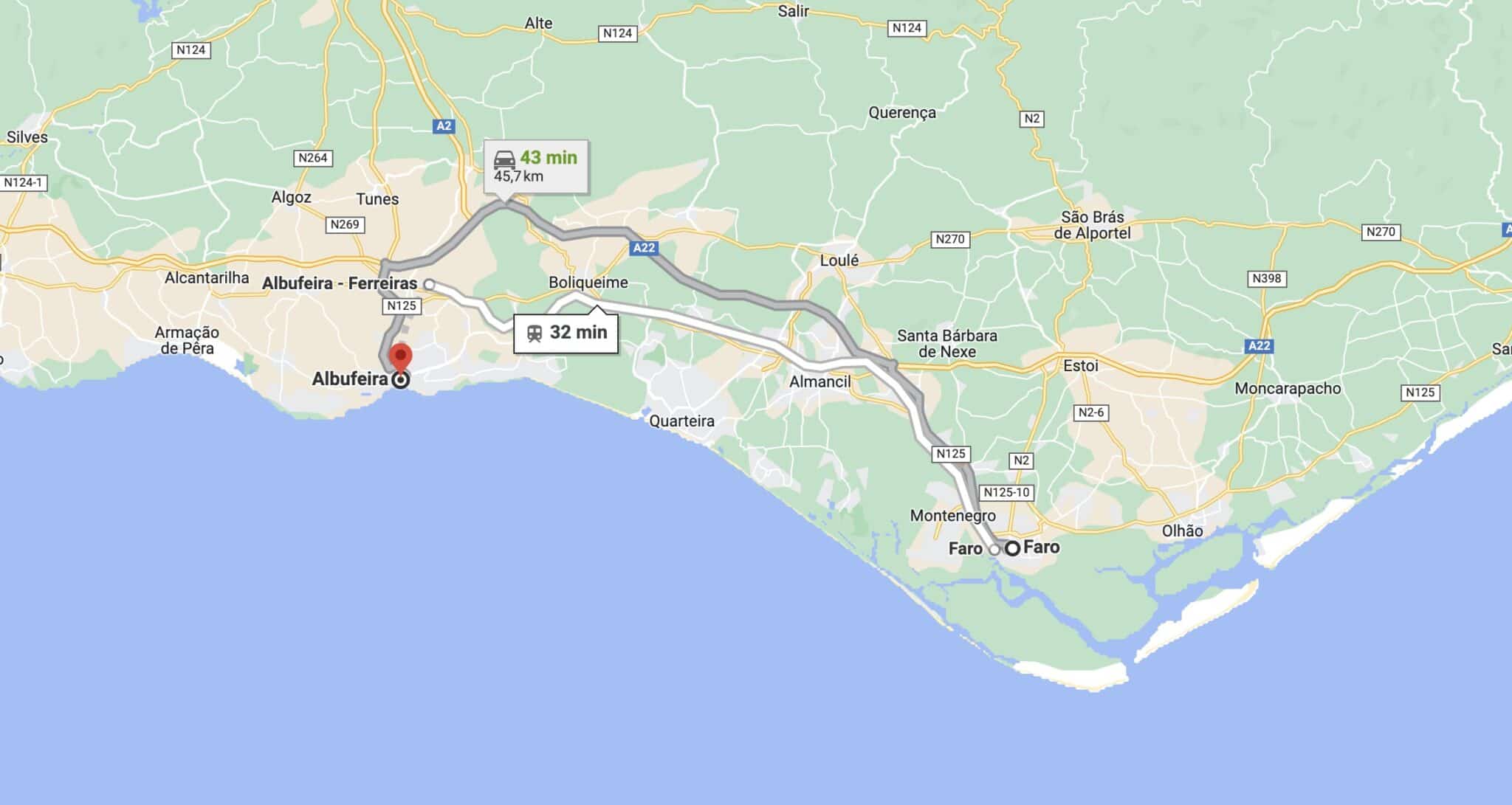 Explorer l'Algarve en train